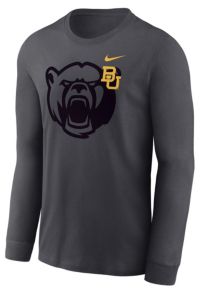 Nike Men's Baylor Bears Anthracite Legend Tonal Mascot Long Sleeve ...