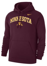 Nike Men's Minnesota Golden Gophers Maroon Club Fleece Arch Logo ...