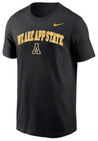 Nike Men's Appalachian State Mountaineers Black Dri-FIT Cotton T-Shirt ...