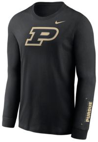 Nike Men's Purdue Boilermakers Black Legend Practice Long Sleeve Shirt ...