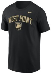Nike Men's Army West Point Black Knights Black Arch Logo T-Shirt | Dick ...