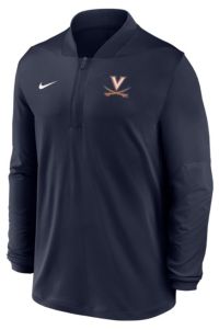 Nike Men's Virginia Cavaliers Navy Coaches Dri-FIT Mid Weight Half-Zip ...