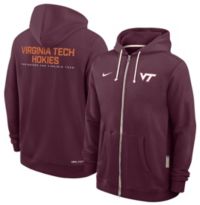 Nike Men's Virginia Tech Hokies Maroon Dri-FIT Sideline Full-Zip Hoodie ...