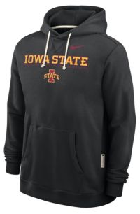 Nike Men's Iowa State Cyclones Black Dri-FIT Sideline Pullover Hoodie ...