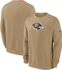 Nike Men's Baltimore Ravens Parachute Beige Rewind Crew Pullover ...