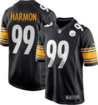 Nike Men's Pittsburgh Steelers Derrick Harmon #99 Black Game Jersey ...