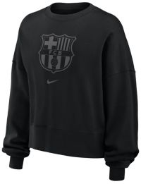 Nike Women's FC Barcelona Black Phoenix Crewneck Sweatshirt | Dick's Sporting Goods