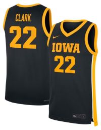 Nike Women's Iowa Hawkeyes Caitlin Clark #22 Black Replica Basketball ...