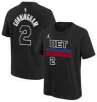 Nike Youth Detroit Pistons Cade Cunningham #2 Black T-Shirt | Dick's ...