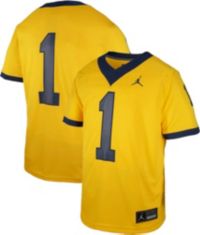 Jordan Youth Michigan Wolverines Yellow Replica Alternate Football ...