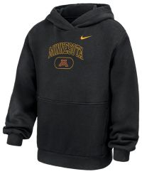 Nike Youth Minnesota Golden Gophers Black Club Fleece Pullover Hoodie ...