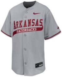 Nike Youth Arkansas Razorbacks Grey Replica Baseball Jersey | Dick's ...