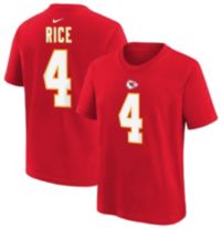 Nike Youth Kansas City Chiefs Rashee Rice #4 University Red T-Shirt ...