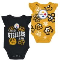 NFL Team Apparel Infant Pittsburgh Steelers Black Newborn Heart Content ...