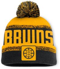 NHL Adult Boston Bruins Thrive Pom Black Knit Beanie | Dick's Sporting ...