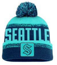 NHL Adult Seattle Kraken Navy Thrive Pom Knit Beanie | Dick's Sporting ...