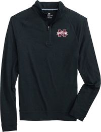 Southern Tide Men's Mississippi State Bulldogs Black Cruiser Quarter ...
