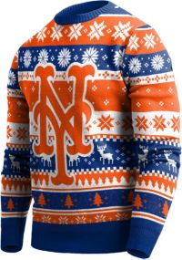 FOCO Men's New York Mets Blue Ugly Knit Sweater | Dick's Sporting Goods