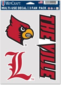 WinCraft Louisville Cardinals Decals 3-Pack | Dick's Sporting Goods