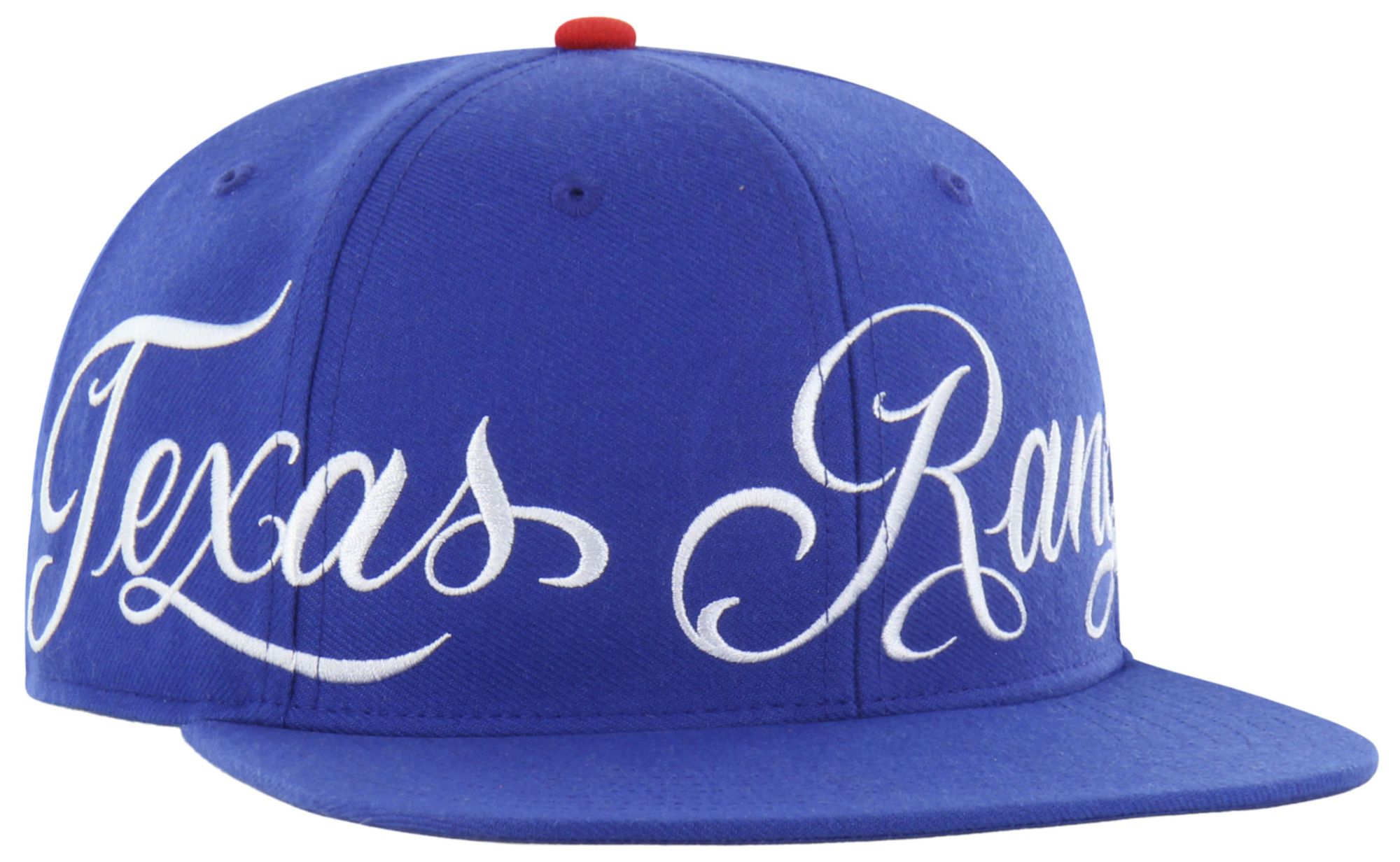 '47 Adult Texas Rangers Royal Mister Cartoon Script Captain Hat | Dick ...