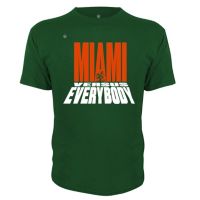 Dyme Lyfe Men's Miami Hurricanes Dark Green 'Miami VS Everybody' T ...