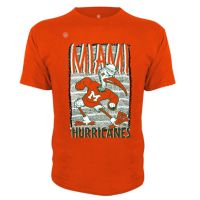 Dyme Lyfe Men's Miami Hurricanes Orange Crayon Mascot T-Shirt | Dick's ...
