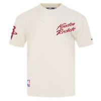 Pro Standard Men's Houston Rockets Off White Script Drop Shoulder T ...