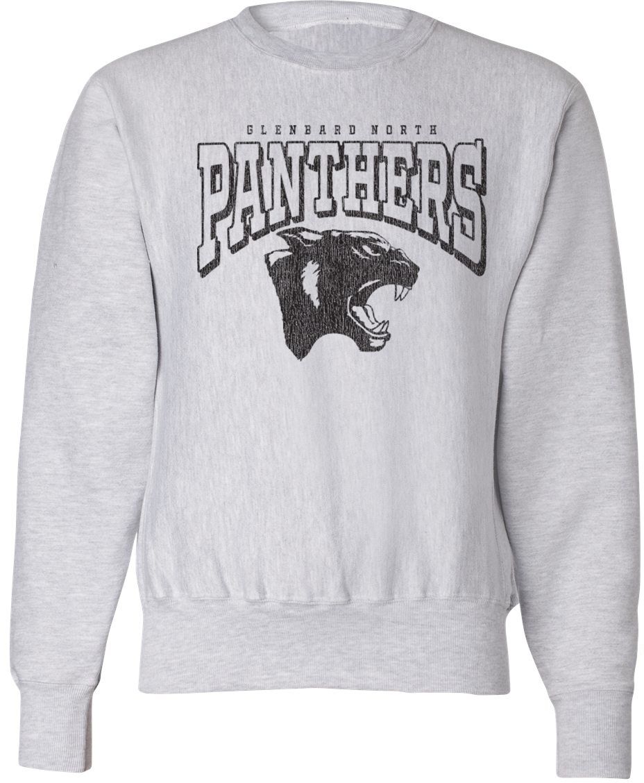 Pel Athletic Adult Glenbard North High School Ash Crewneck Sweatshirt ...