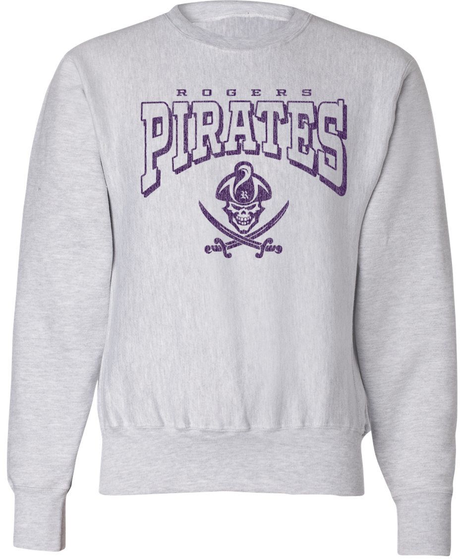 Pel Athletic Adult John R Rogers High School Ash Crewneck Sweatshirt ...