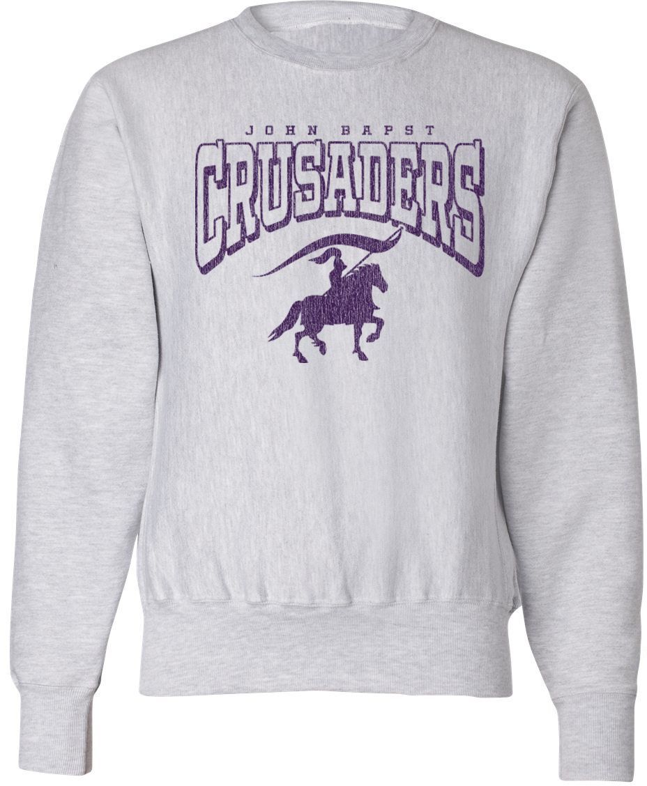 Pel Athletic Adult John Bapst Memorial High School Ash Crewneck ...
