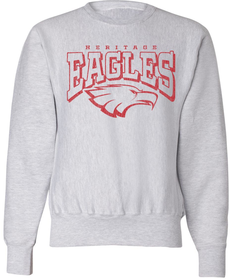 Pel Athletic Adult Heritage High School Ash Crewneck Sweatshirt | Dick ...