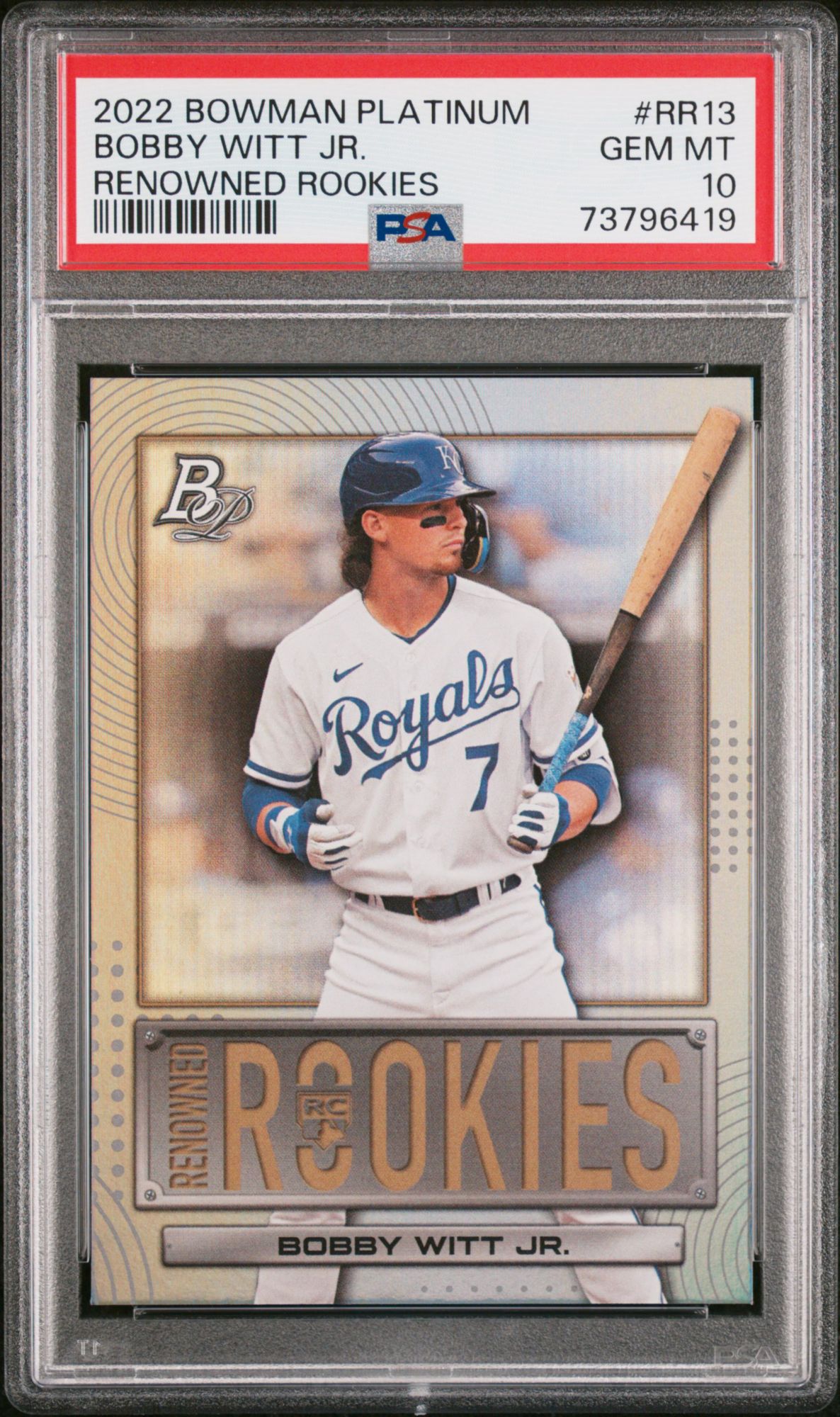 2022 Bowman Platinum Renowned Rookies RR13 Bobby Witt Jr. PSA 10 | Dick ...