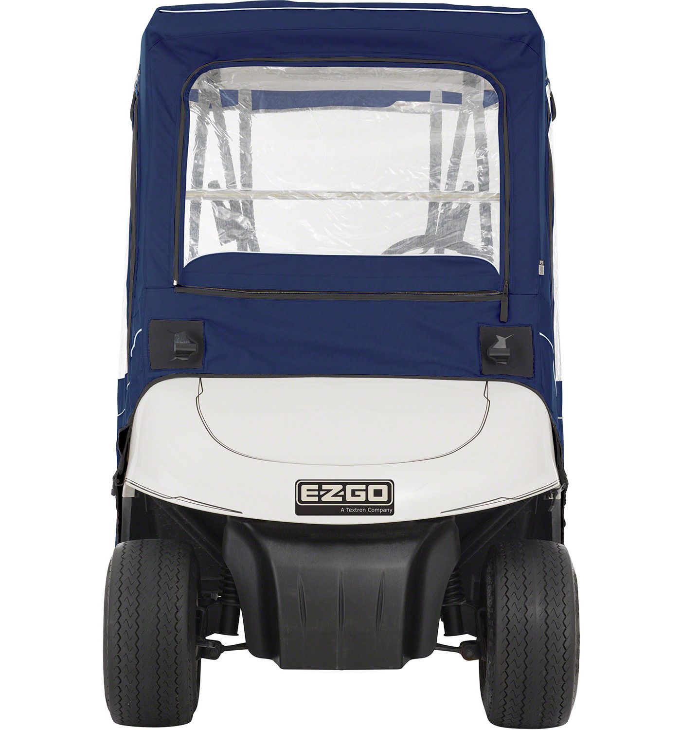 Classic Accessories Fairway FadeSafe E-Z-GO Navy Golf Cart Enclosure ...