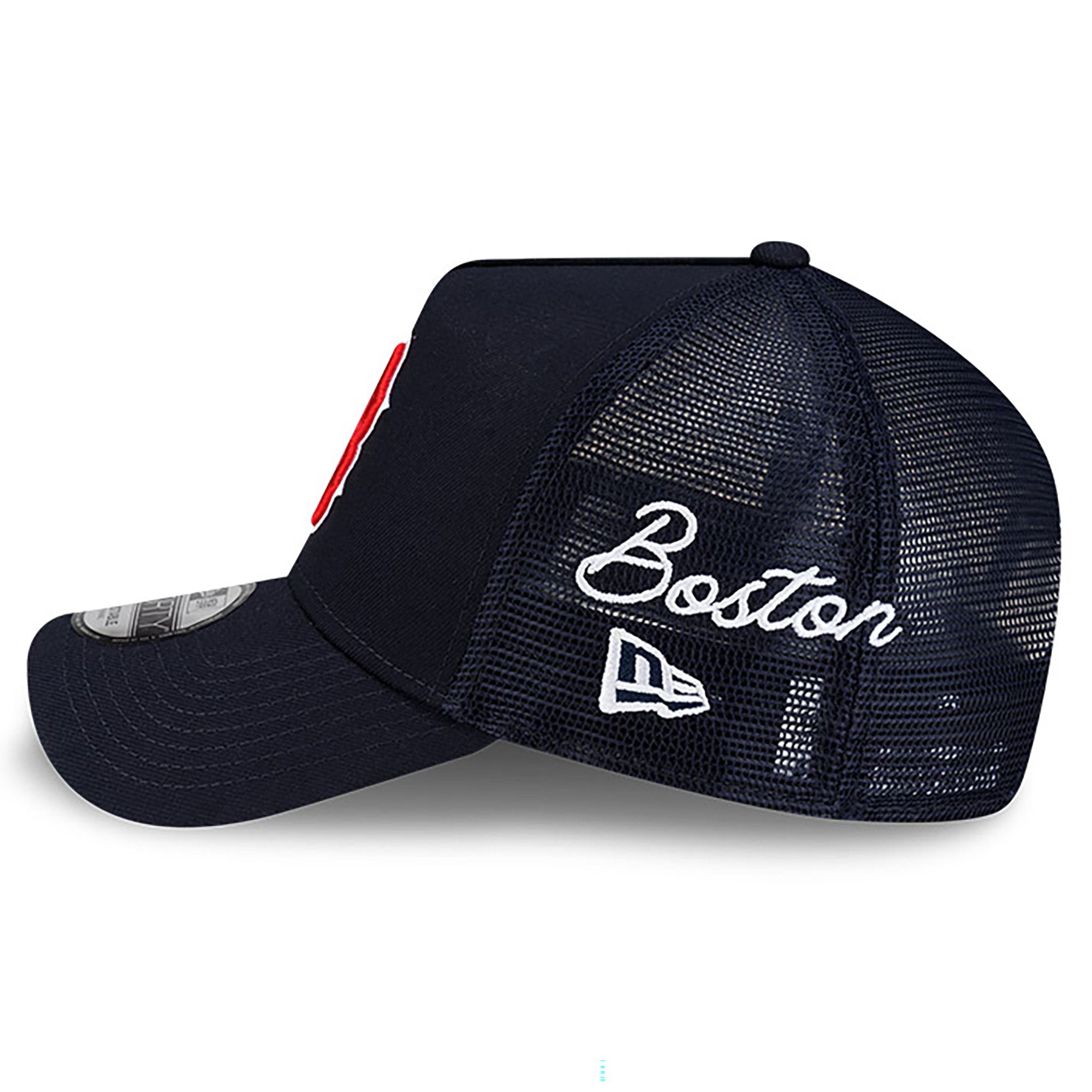 New Era Adult Boston Red Sox Navy 9Forty Adjustable Trucker Hat | Dick ...