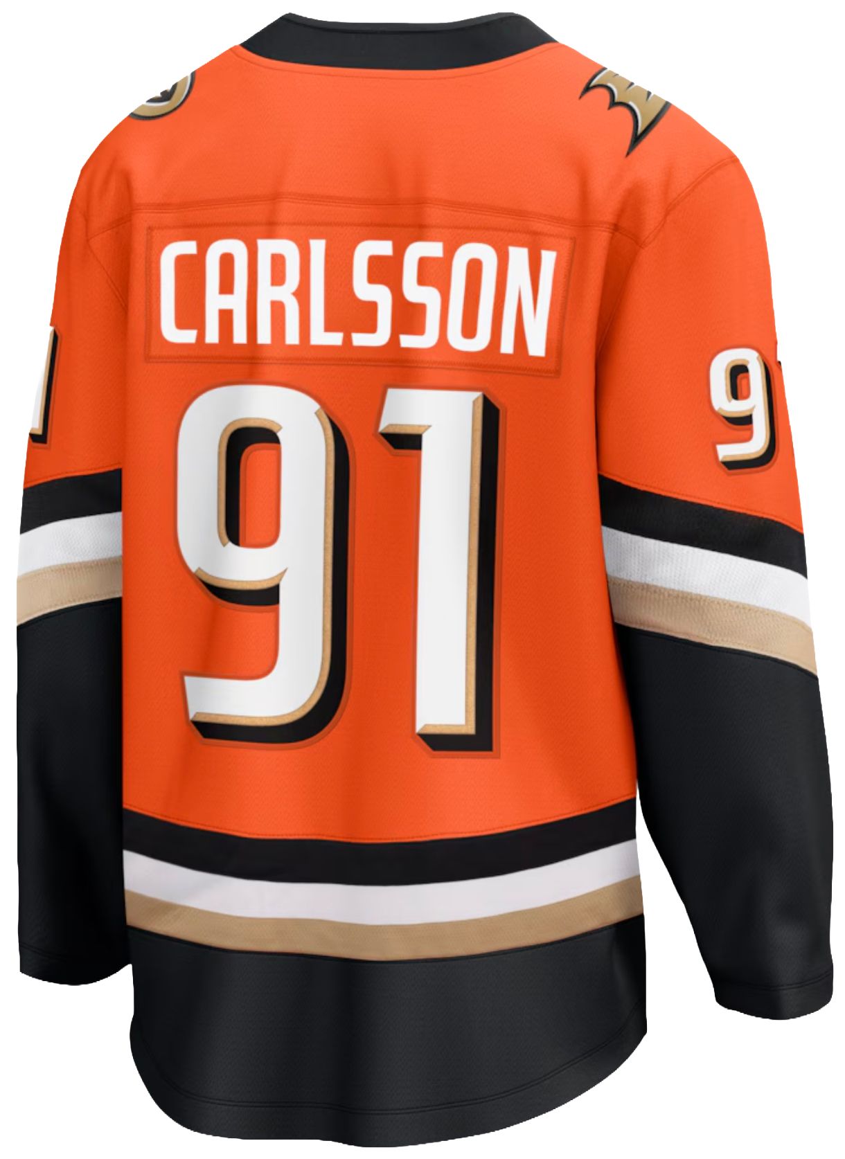 Fanatics Men's Anaheim Ducks Leo Carlsson #91 Orange Home Replica ...