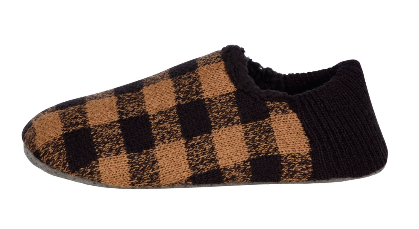 Northeast Outfitters Cozy Cabin Men's Buff Check Slippers | Publiclands