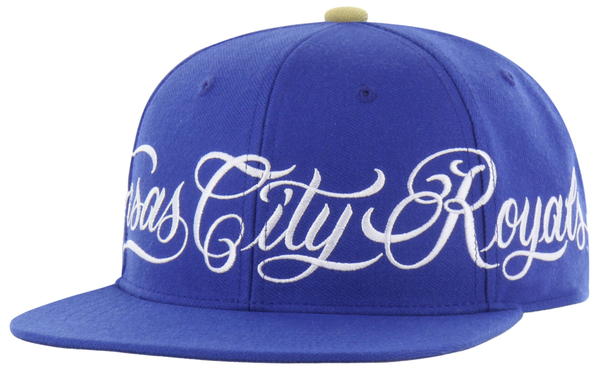 '47 Adult Kansas City Royals Royal Mister Cartoon Script Captain Hat ...