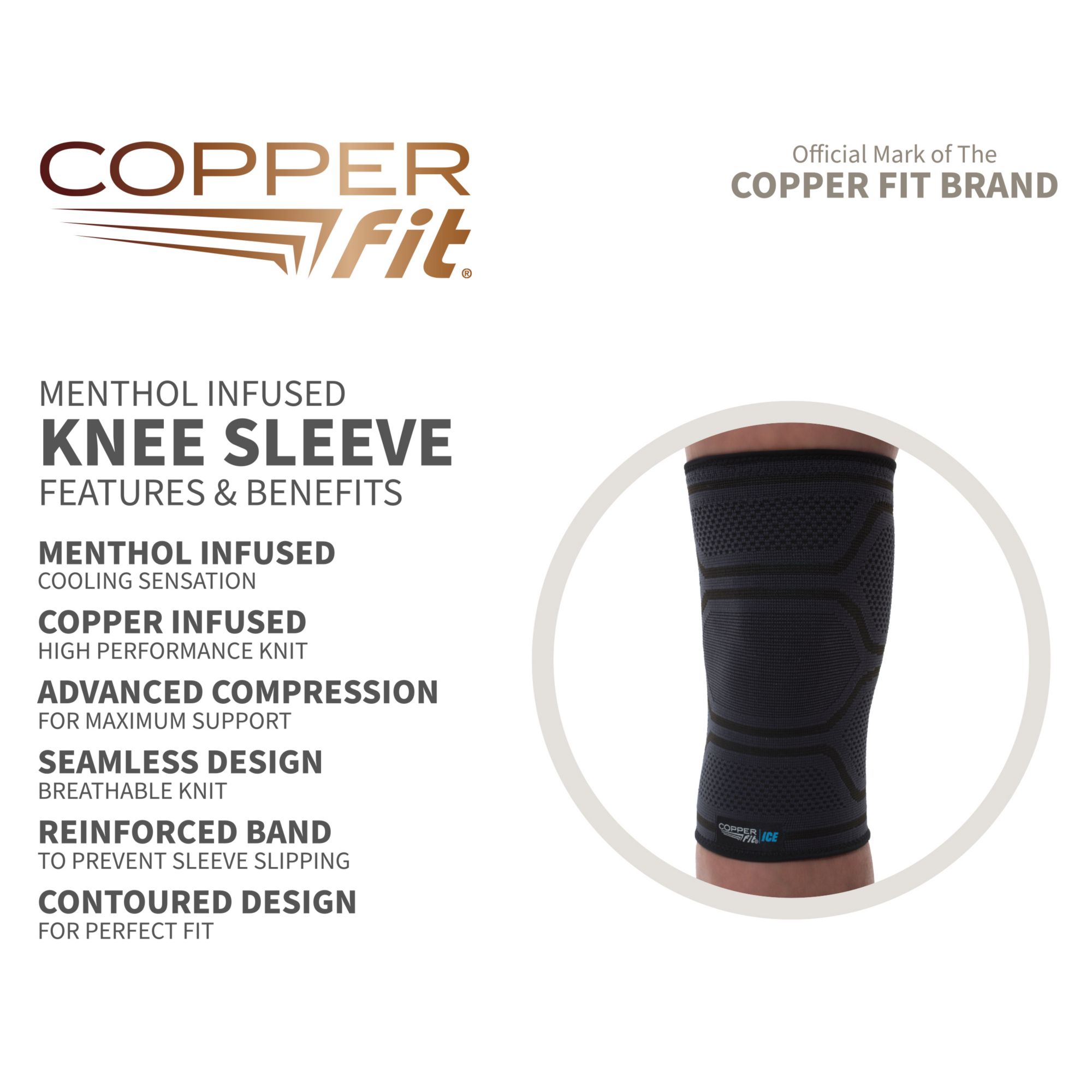 Copper Fit ICE Compression Knee Sleeve | Dick's Sporting Goods