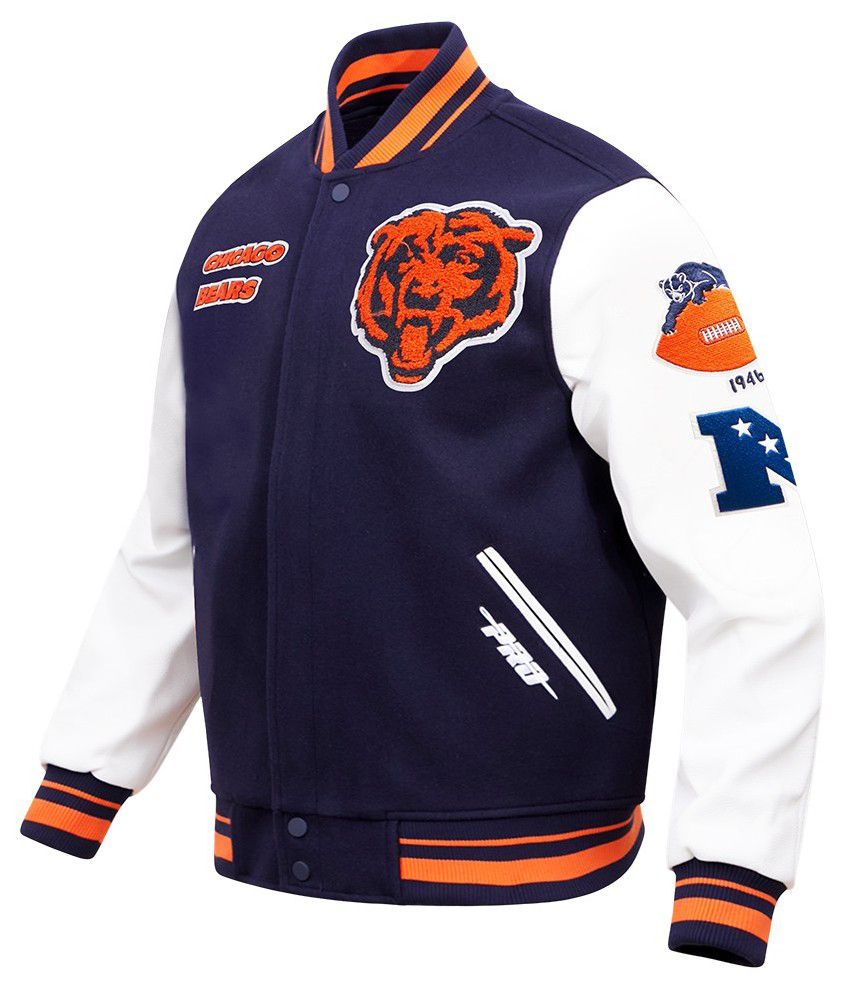 Pro Standard Men's Chicago Bears Midnight Navy Retro Classic Varsity ...