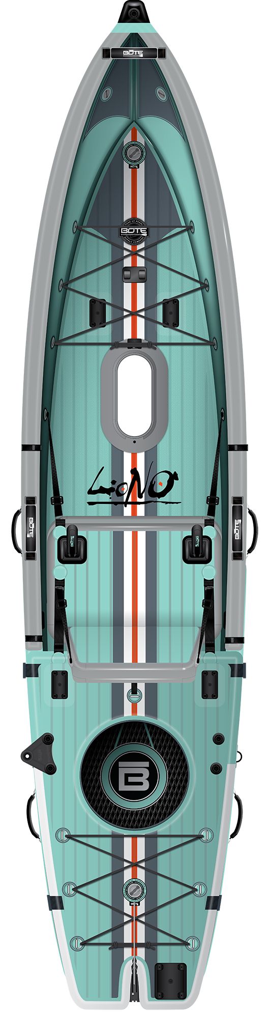 Bote Lono Aero Pedaling Inflatable Kayak and Stand-Up Paddleboard ...