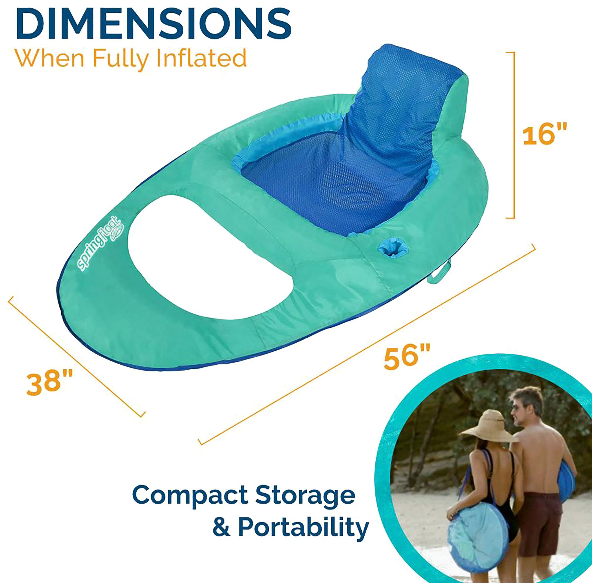 SwimWays Spring Float Recliner | DICK'S Sporting Goods