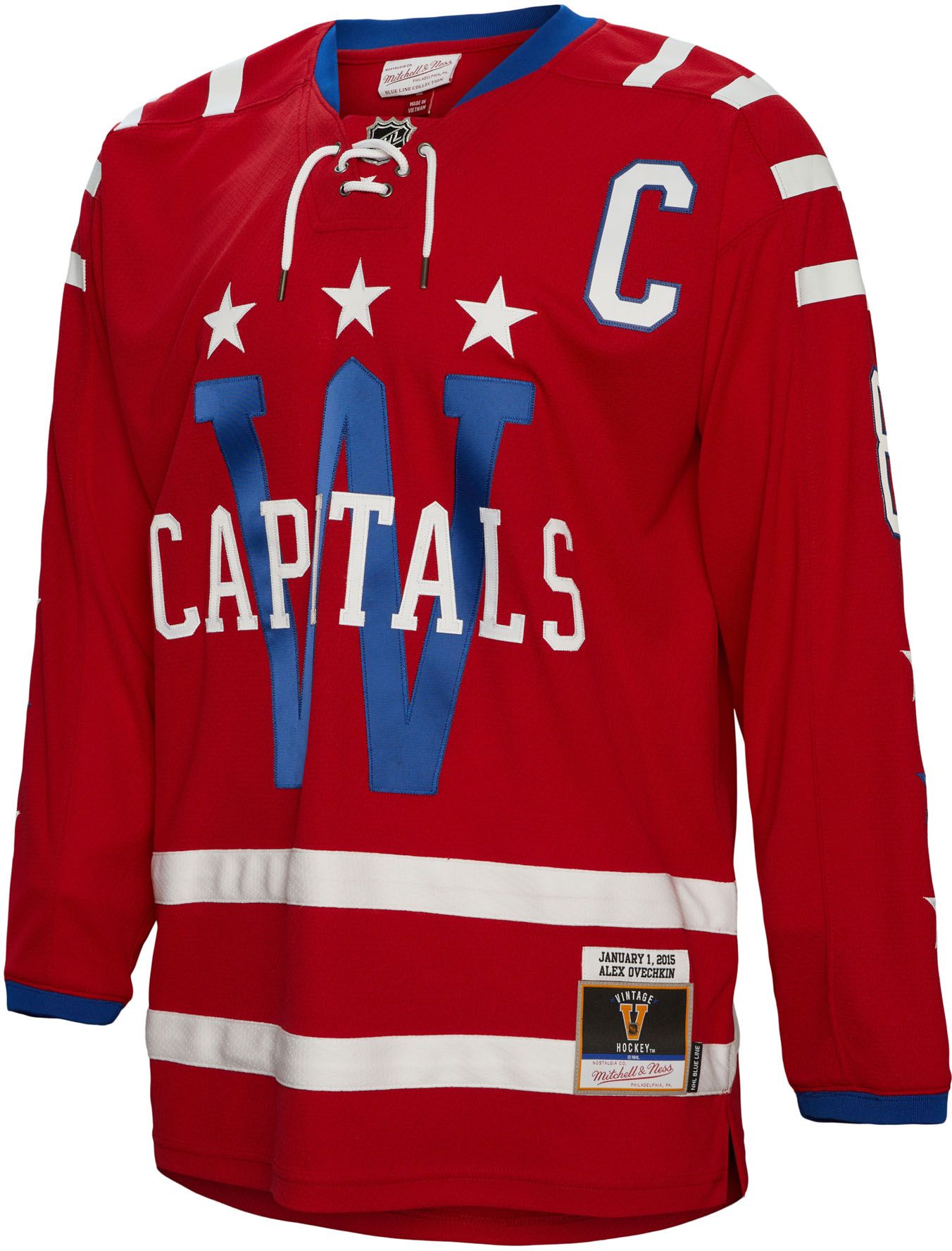 Mitchell & Ness Washington Capitals Alex Ovechkin #8 '15 Blue Line ...