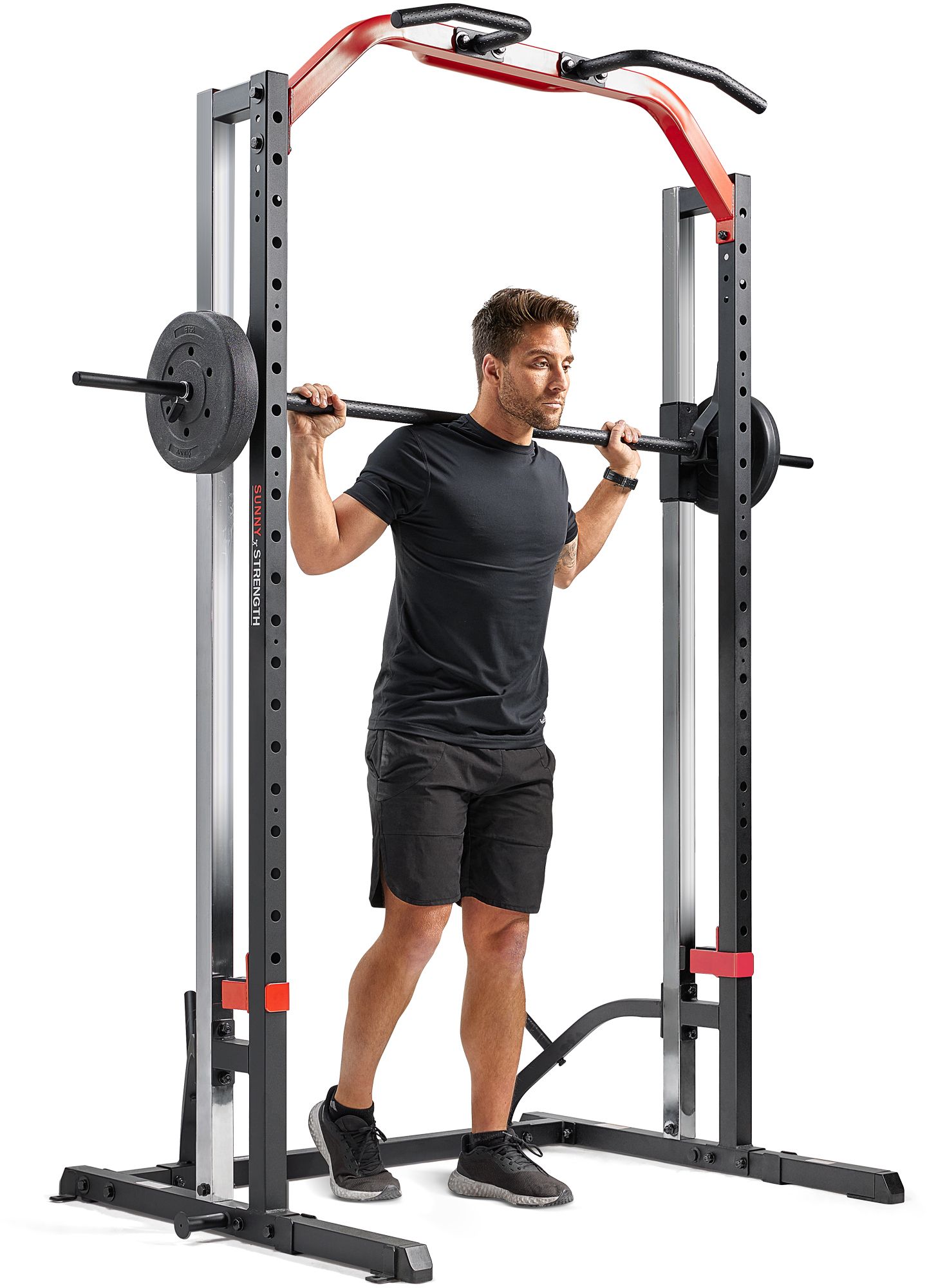 Sunny Health and Fitness Smith Machine Squat Rack Essential Series ...