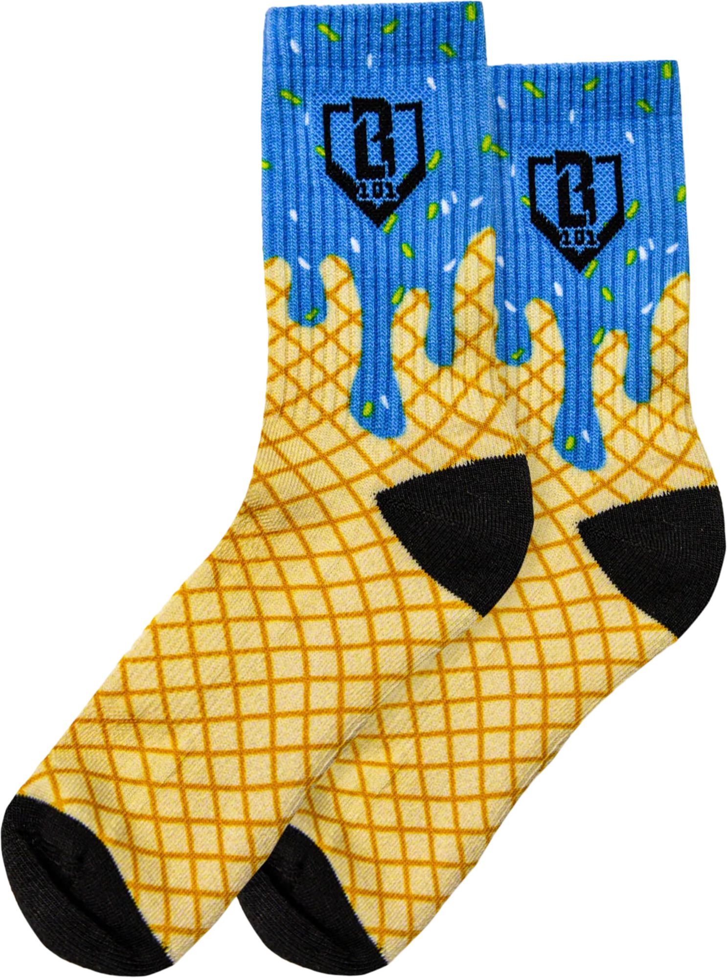 Baseball Lifestyle 101 Men's Ice Cream Performance Socks - 3-Pack ...