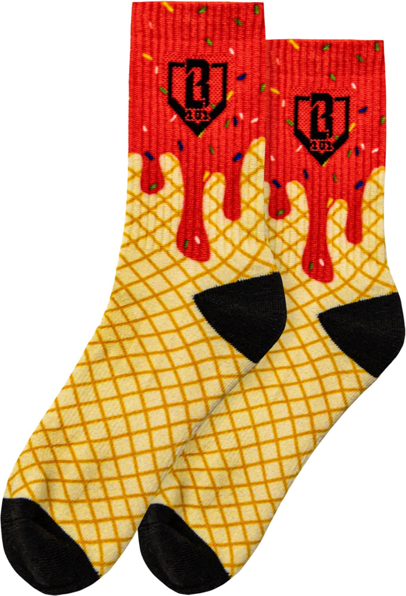 Baseball Lifestyle 101 Men's Ice Cream Performance Socks - 3-Pack ...