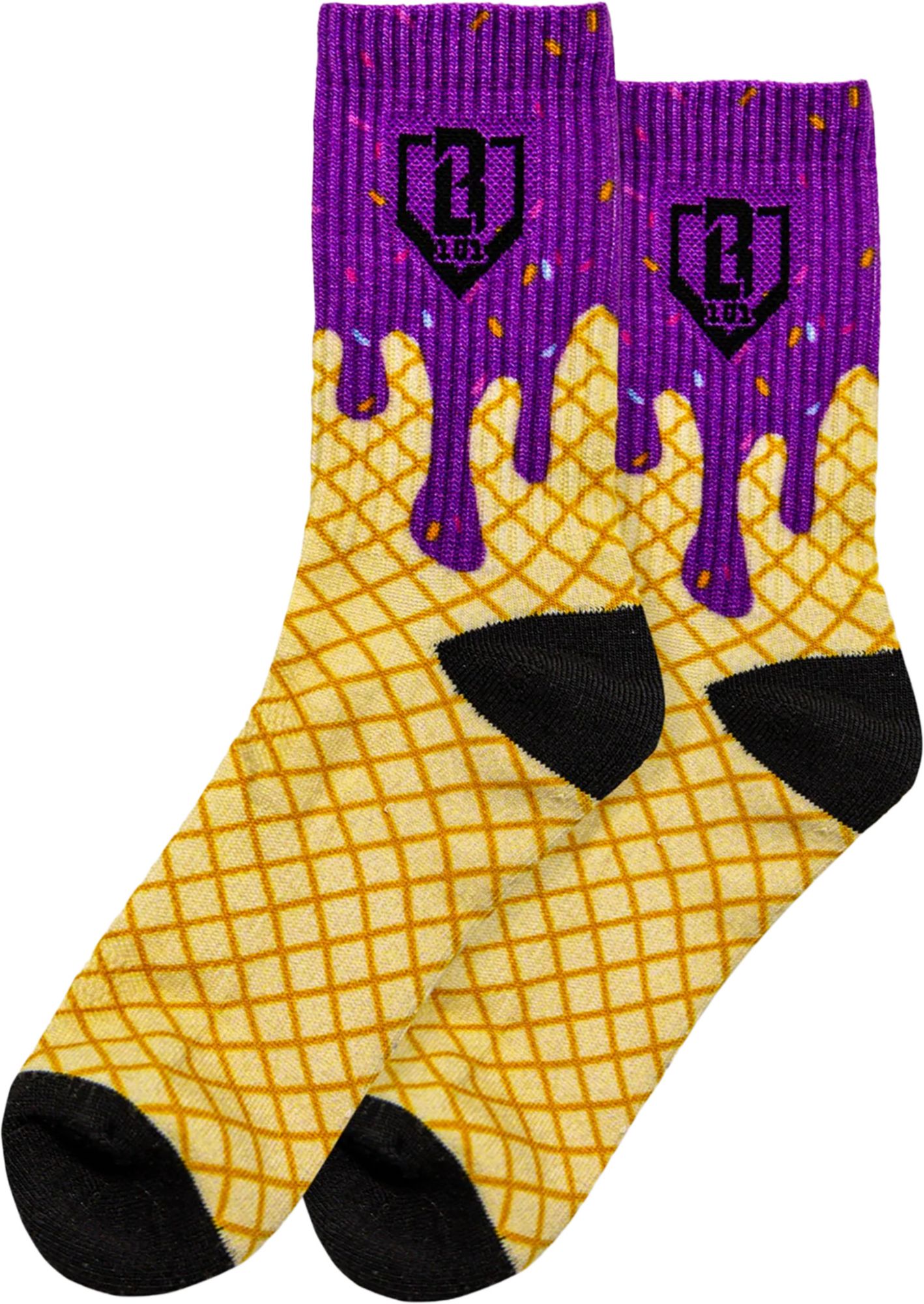 Baseball Lifestyle 101 Men's Ice Cream Performance Socks - 3-Pack ...