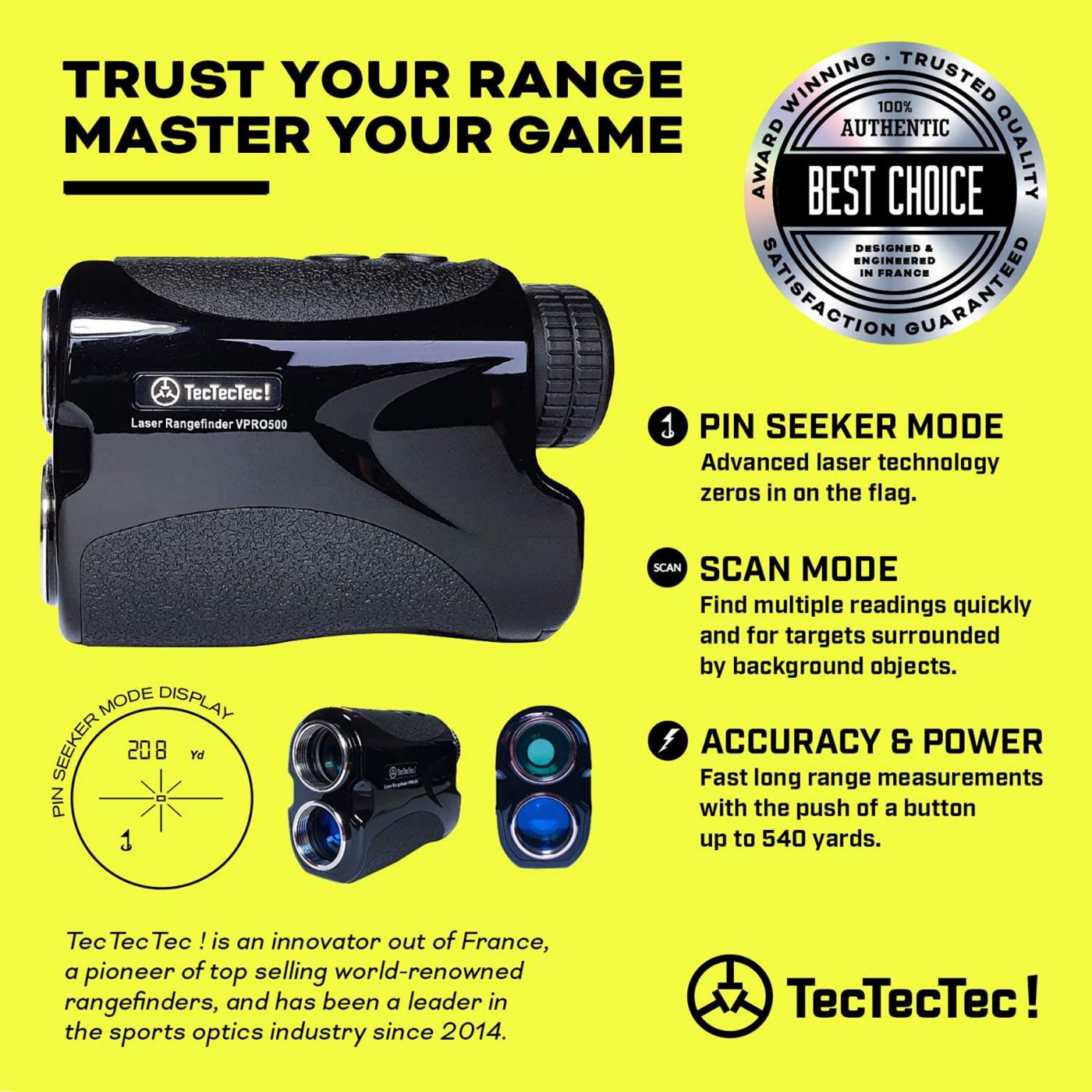 TecTecTec! VPRO500 Laser Rangefinder | Golf Galaxy