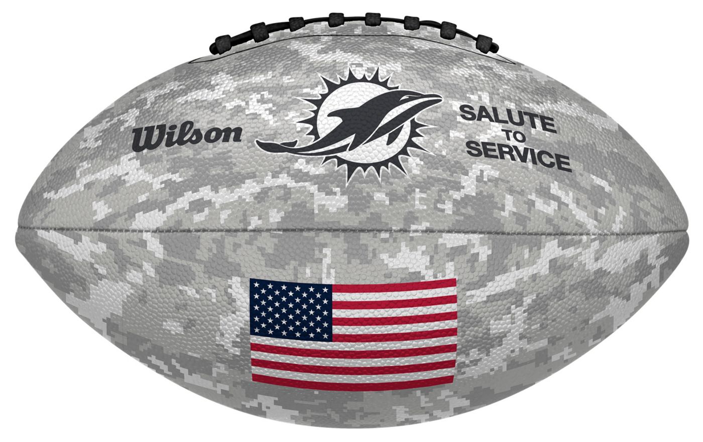 Wilson Miami Dolphins Salute To Service 2024 Full-Size Football | Dick ...
