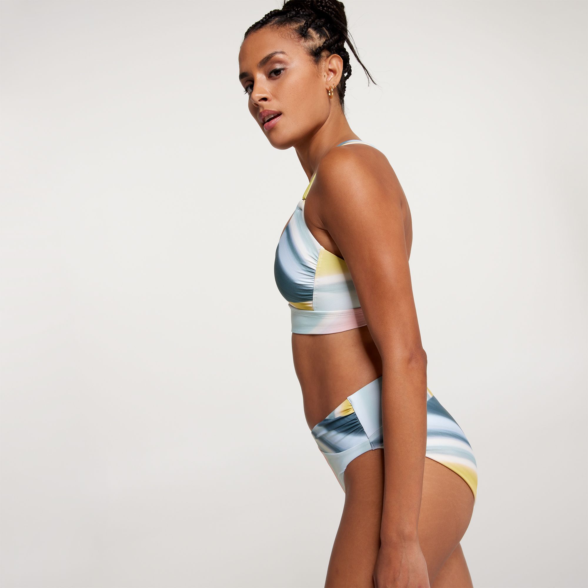 CALIA Women's Strappy Back Ruched Medium Support Bikini Swim Top | Dick's Sporting Goods