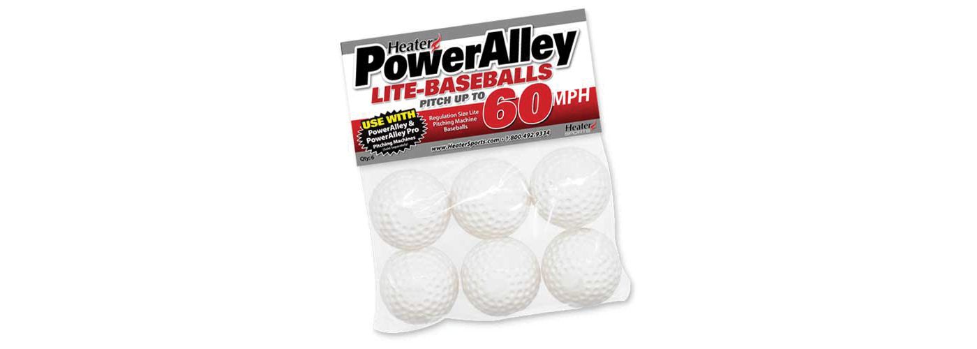 Heater PowerAlley Pitching Machine Lite-Balls - 6 Pack | DICK'S ...